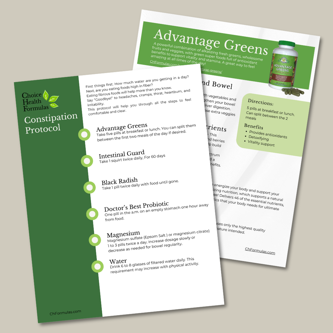 Join: Constipation Protocol - Choice Health Formulas