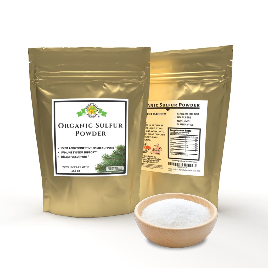 Pure Organic Sulfur Powder - Choice Health Formulas